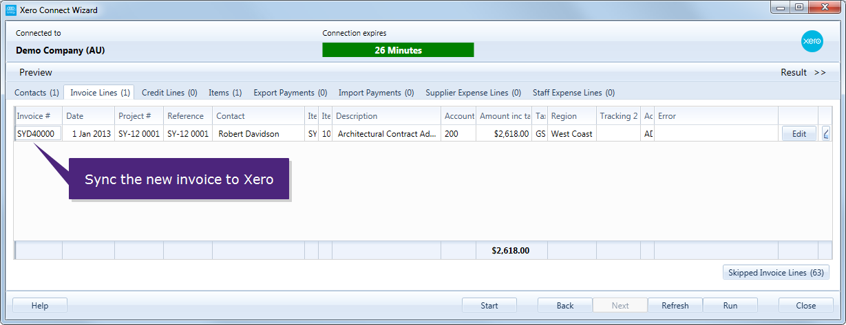 Amend a paid invoice