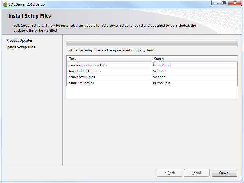 SQL 2012 Management Studio - Server Install
