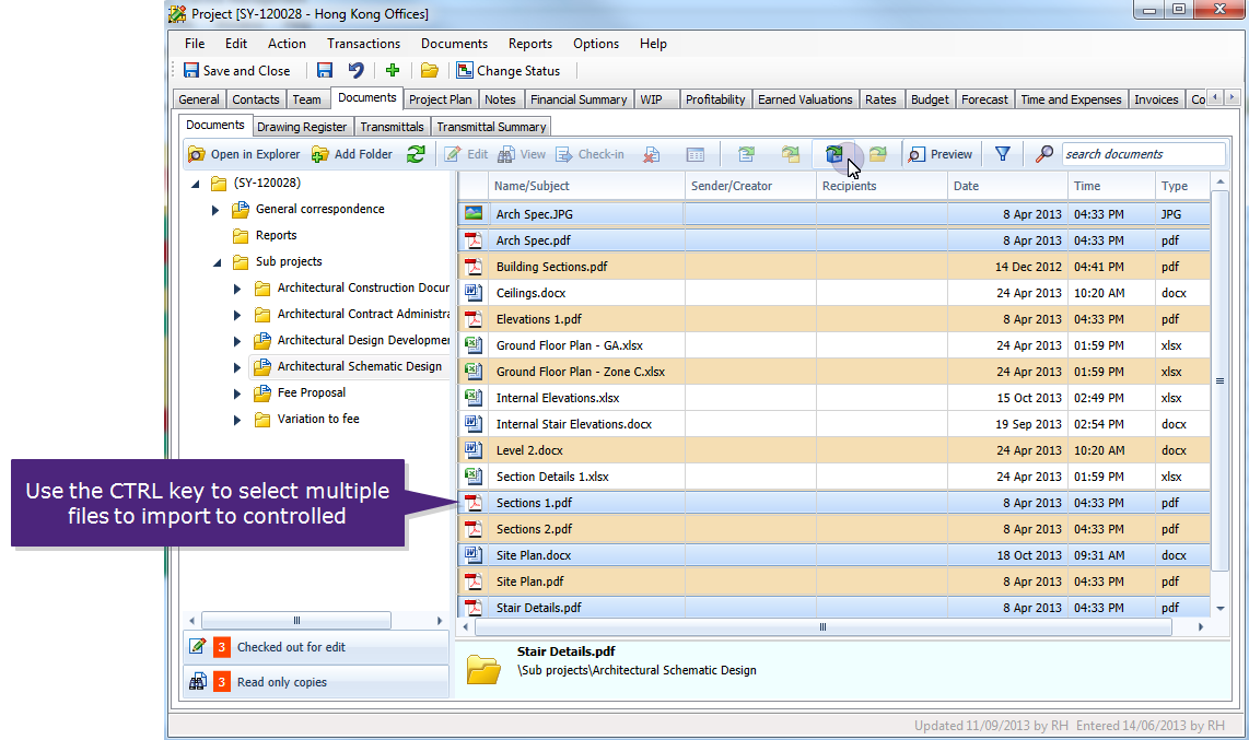 Using Controlled Documents