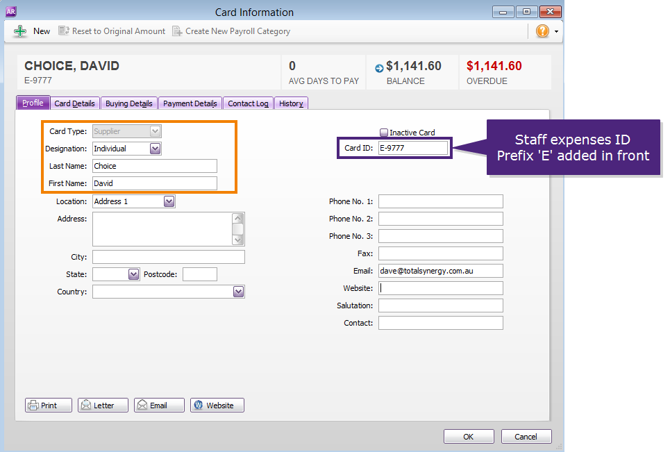 General Settings - MYOB ARL Connect