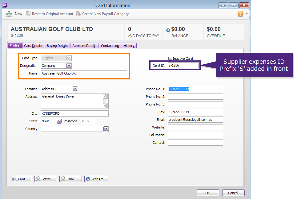 General Settings - MYOB ARL Connect