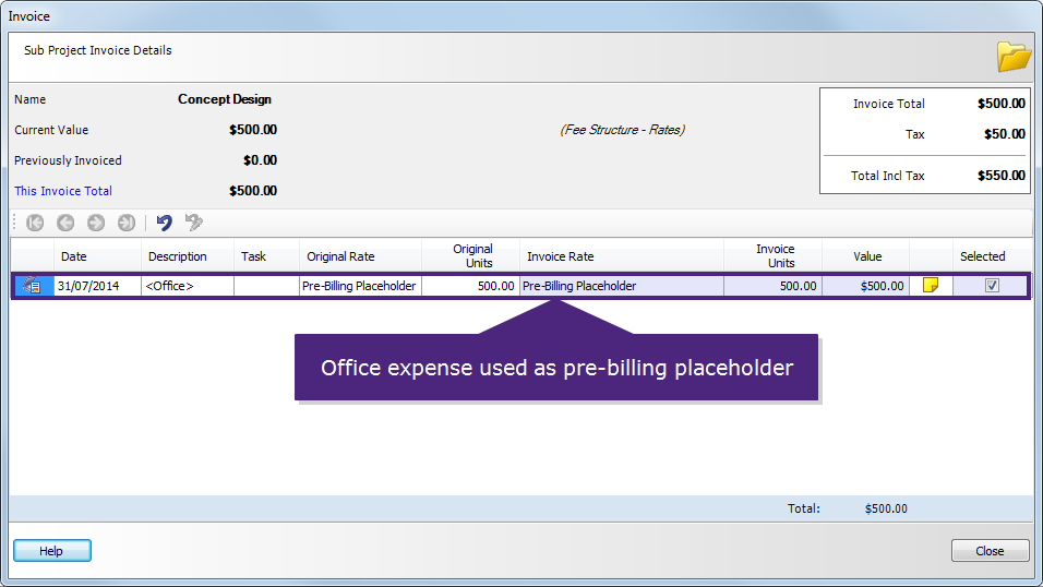 Reports that include upfront invoices